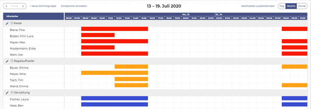 Dienstplan | tamplus